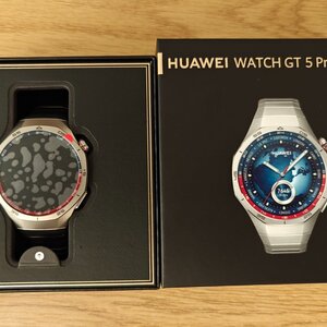 Huawei Watch GT 5 Pro Titanium 46mm Αδιάβροχο με Παλμογράφο (Μαύρο ...