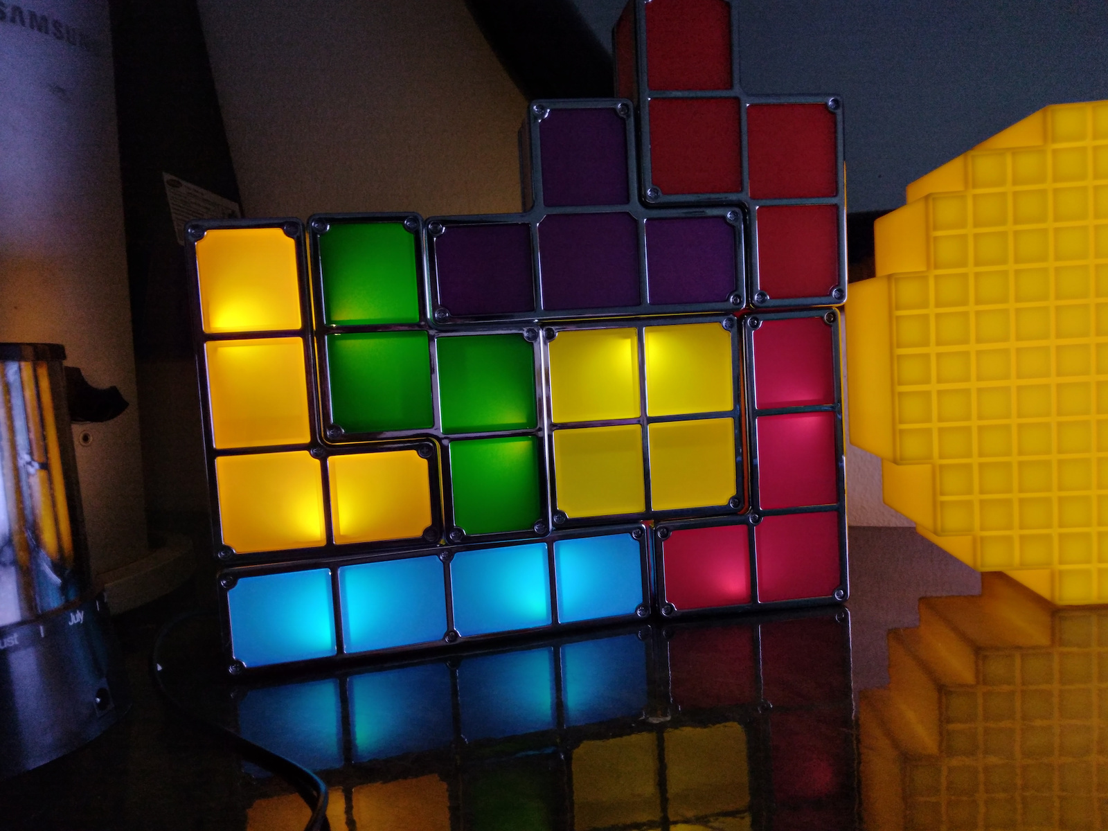 Tetris Light Tacbit Επιτραπέζιο Διακοσμητικό Φωτιστικό με Φωτισμό RGB ...