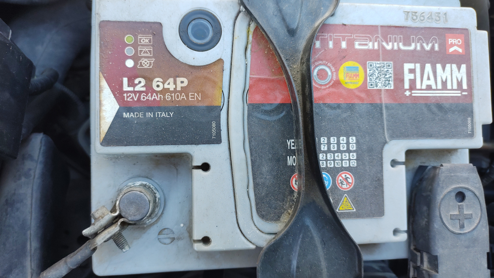 Fiamm Μπαταρία Αυτοκινήτου Titanium Pro L2 64P με Χωρητικότητα 64Ah ...