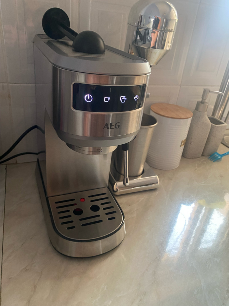 AEG EC6-1-6ST Μηχανή Espresso 1450W Πίεσης 15bar Ασημί | Skroutz.gr