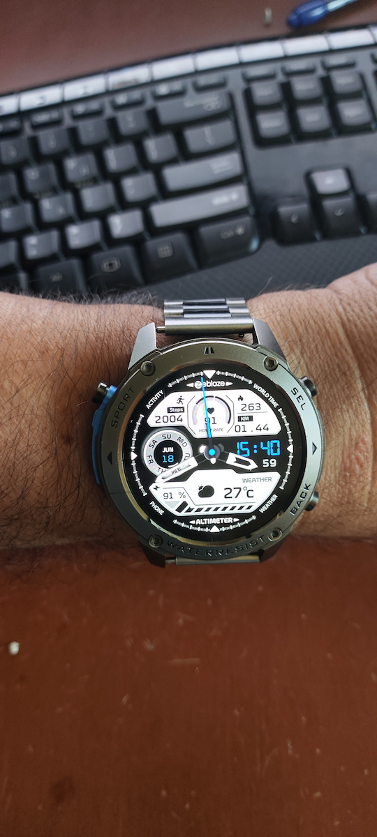 Zeblaze Stratos 2 Ultra Stainless Steel 52mm Αδιάβροχο Smartwatch με ...