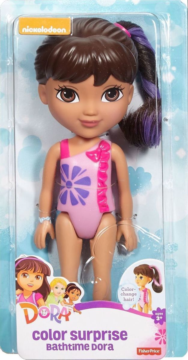Fisher Price Κούκλα Dora & Friends Dora Bath Time Hair Highlights για 3 ...