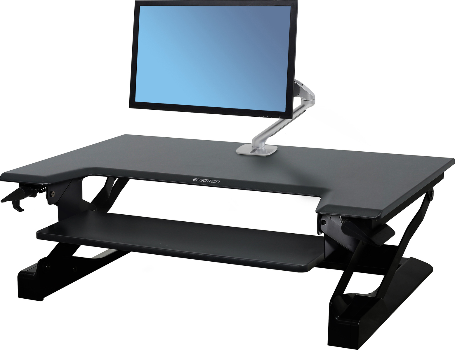 Ergotron WorkFit-T Sit-Stand Desktop Workstation Black | Skroutz.gr