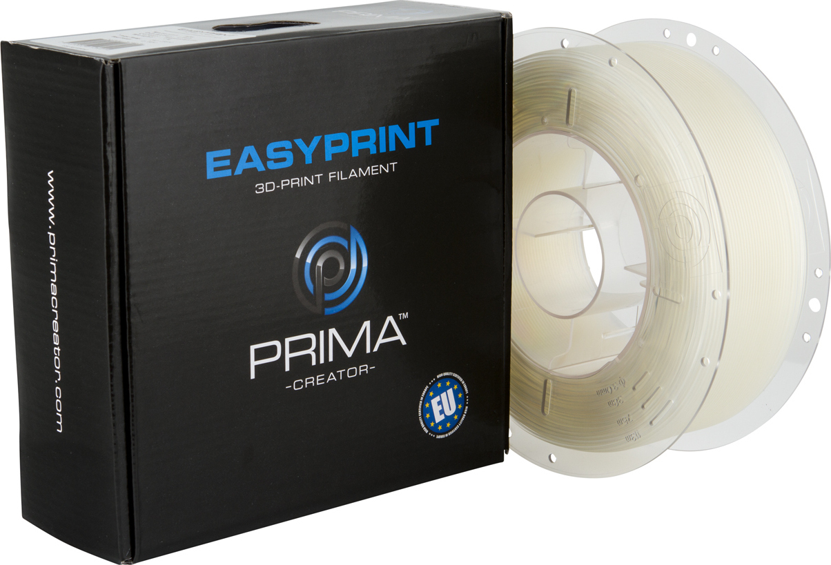 PrimaCreator EasyPrint PLA 3D Printer Filament 1.75mm Transparent Clear 1kg (PC-EPLA-175-1000-TN ...