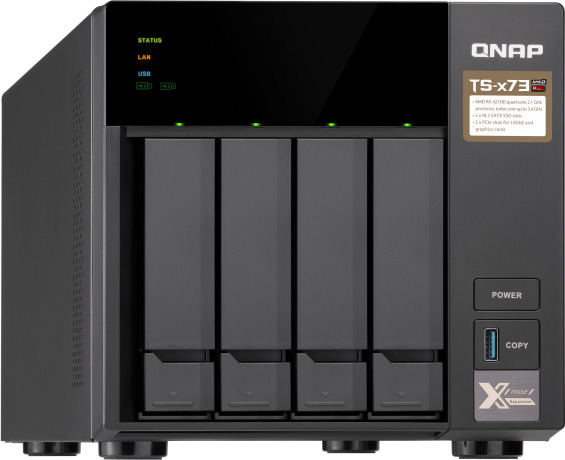 QNap TS-473-4G NAS Tower με 4 θέσεις για HDD/M.2/SSD και 4 θύρες Ethernet | Skroutz.gr