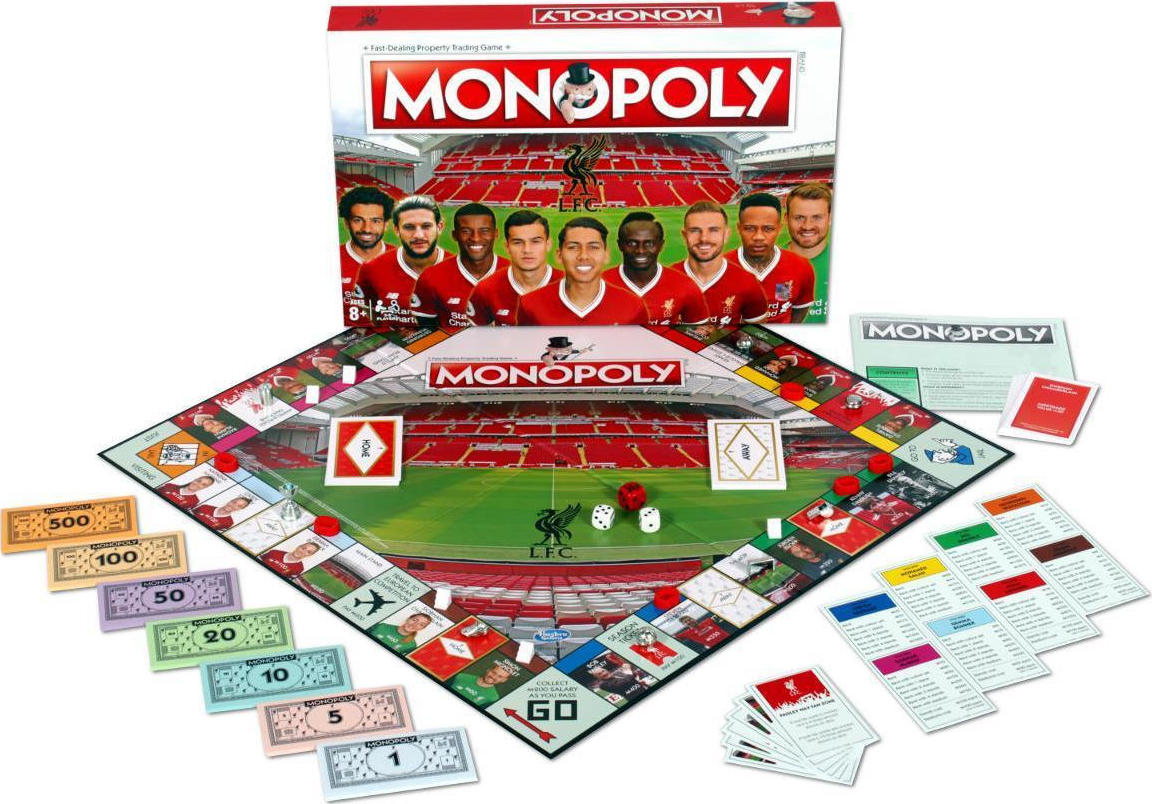 Winning Moves Επιτραπέζιο Παιχνίδι Liverpool FC 2017/18 Monopoly για 2 ...
