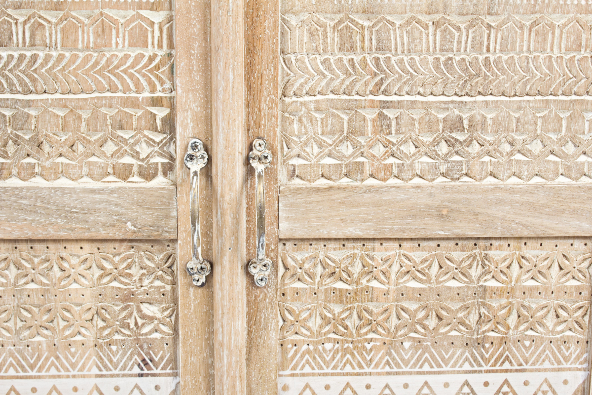 Παπουτσοθήκη από Μασίφ Ξύλο Mayra Small με 2 Ράφια 0746212 79x40x112cm ...