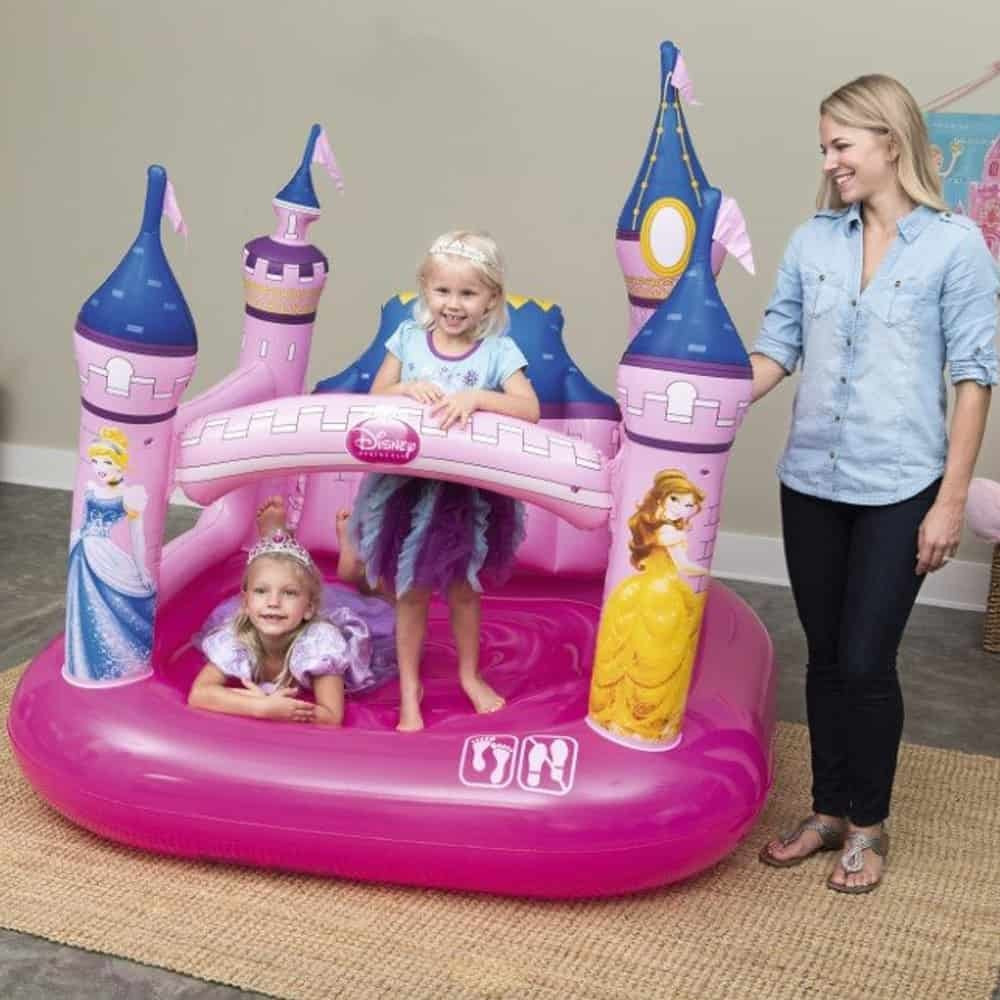 Bestway Inflatable Disney Princess Castle for Indoor and Outdoor ...