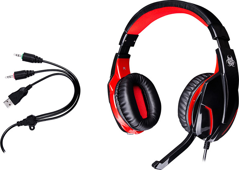 Tracer Heroes Riot V2 Over Ear Gaming Headset με σύνδεση 2x3.5mm / USB ...