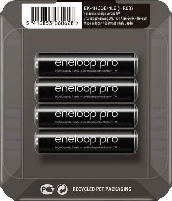 Panasonic Eneloop Pro Storage Case Επαναφορτιζόμενες Μπαταρίες Aaa Ni