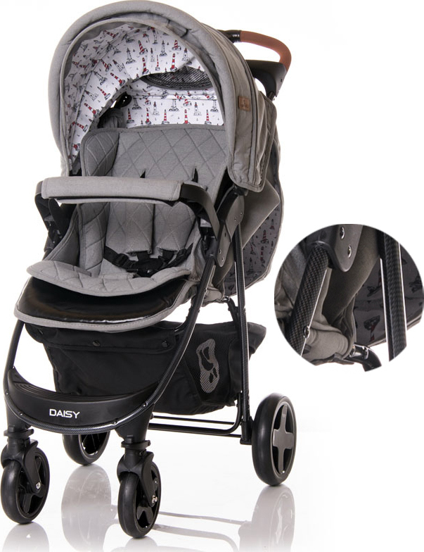 Lorelli Πολυκαρότσι Daisy Set 2 in 1 Dark Grey Lighthouse | Skroutz.gr