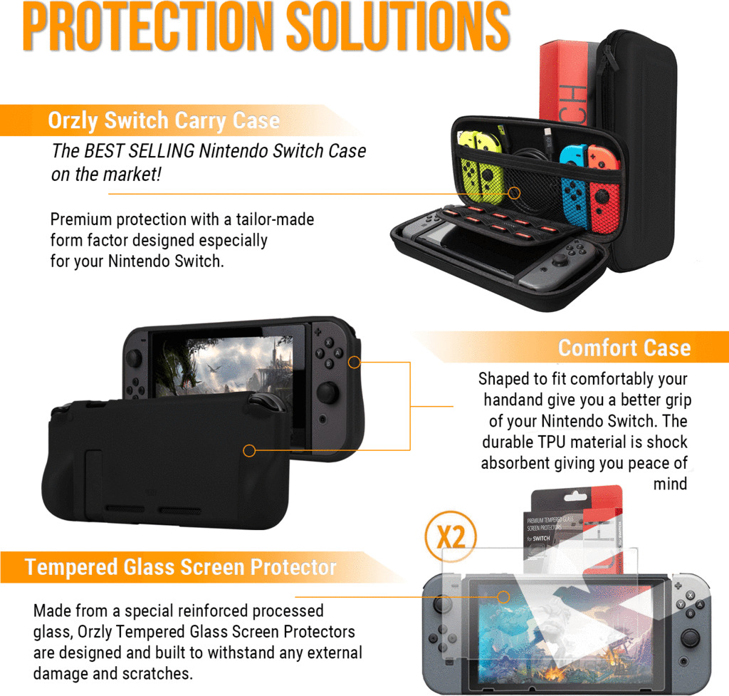 Orzly Ultimate Geek Pack Switch Black | Skroutz.gr