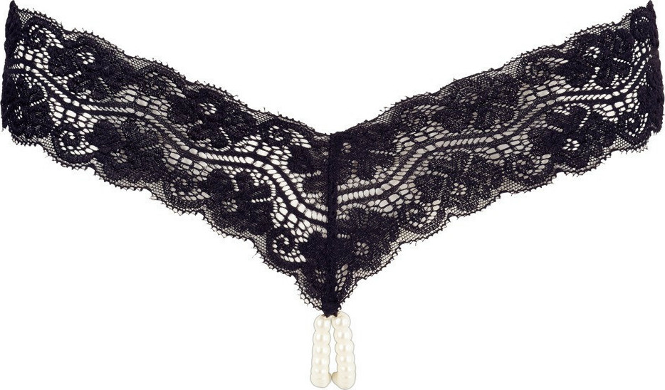 Cottelli Collection G-string with Stimulating Pearls Black | Skroutz.gr
