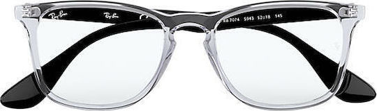 Ray Ban Διάφανος Κοκκάλινος Σκελετός Γυαλιών RB7074 5943 | Skroutz.gr