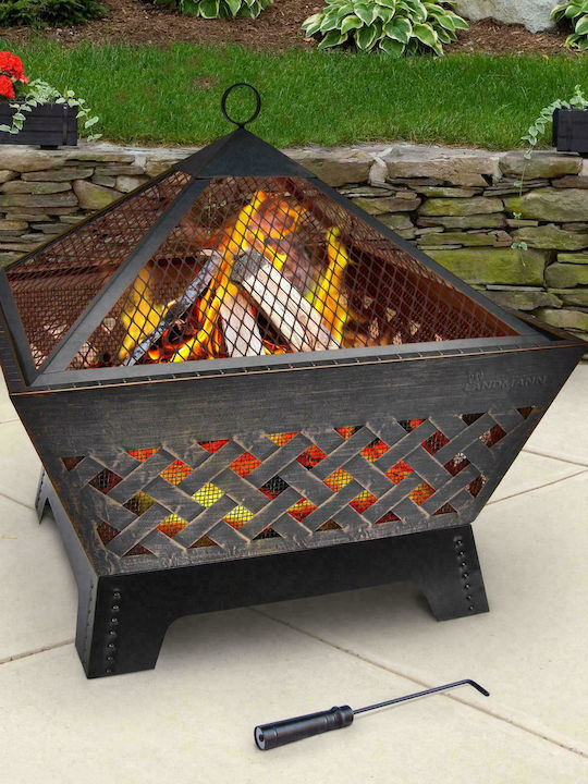 Landmann 22103 Fire Basket Τζάκι Εξωτερικού Χώρου Μεταλλικό Μαύρο 66 ...
