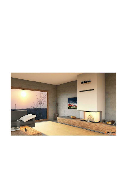 Robiren Aqua 18 Triplex Wood Fireplace Insert Radiator with Prismatic ...