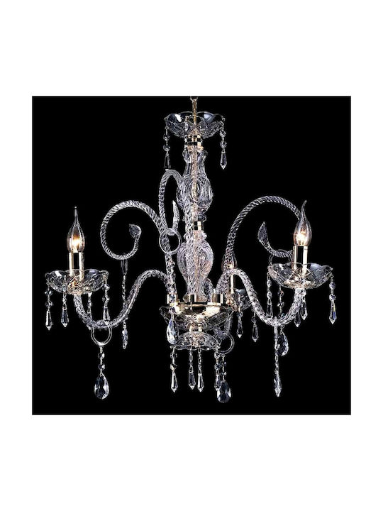 Ondaluce Πολυέλαιος 5xE14 με Κεράκια Χρυσός LP.MT/3T4 | Skroutz.gr