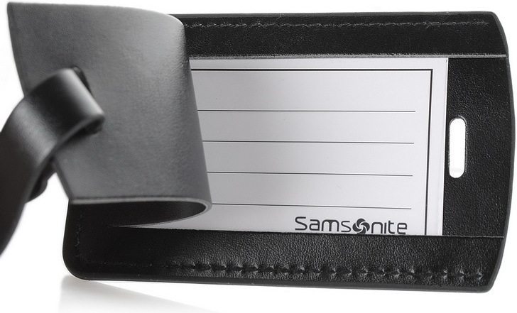 Samsonite Ετικέτα Βαλίτσας Luggage Tag x2 Black | Skroutz.gr
