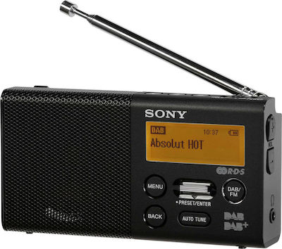 Sony XDR-P1DBP Φορητό Ραδιόφωνο Επαναφορτιζόμενο DAB+ Μαύρο | Skroutz.gr