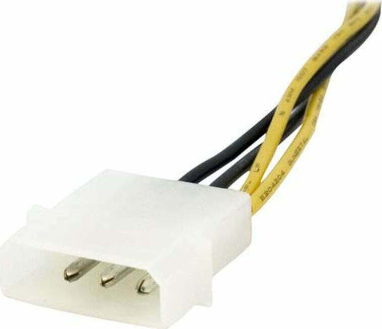 StarTech 8-Pin EPS - 4 Pin EPS / 4-Pin Molex Cable 0.15m Πολύχρωμο ...