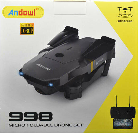 Andowl micro foldable drone set 998 store