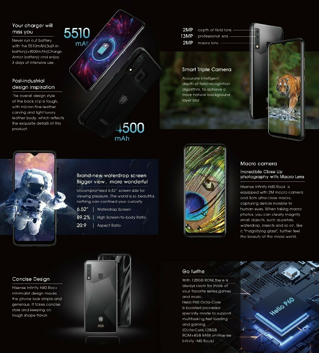 Hisense Infinity H40 Rock (4GB/128GB) Single SIM Black | Skroutz.gr