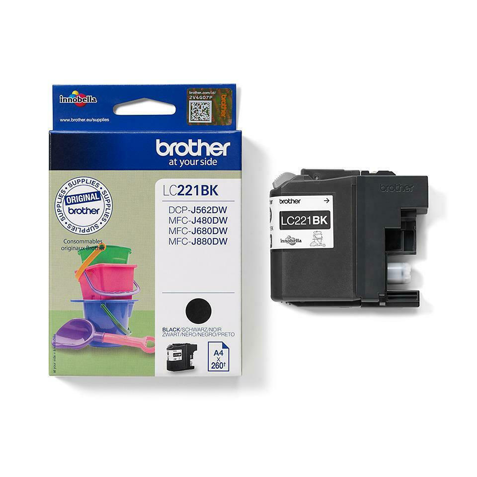 Brother LC221 Μελάνι Εκτυπωτή InkJet Μαύρο (LC-221BK) | Skroutz.gr