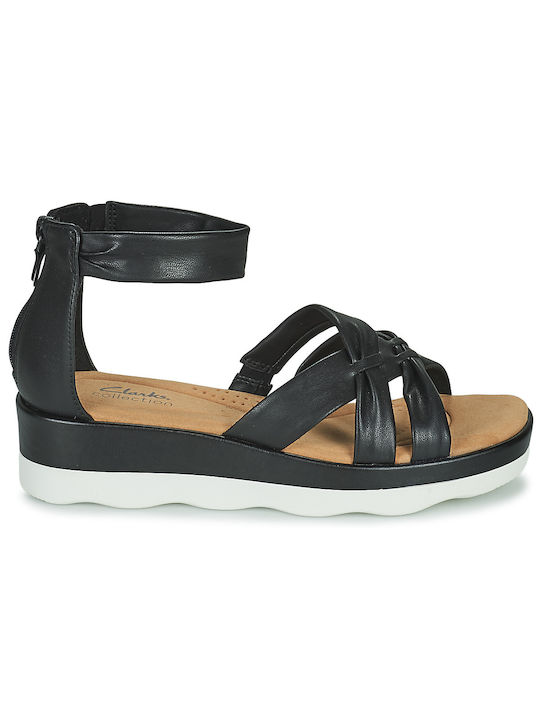 Clarks Clara Rae Καλοκαιρινές Γυναικείες Πλατφόρμες Μαύρες 26164723 ...