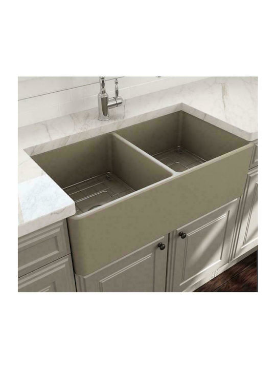 Bocchi 1139 Υποκαθήμενος Νεροχύτης Πορσελάνινος Μ84xΠ46cm Jasmine Matt ...