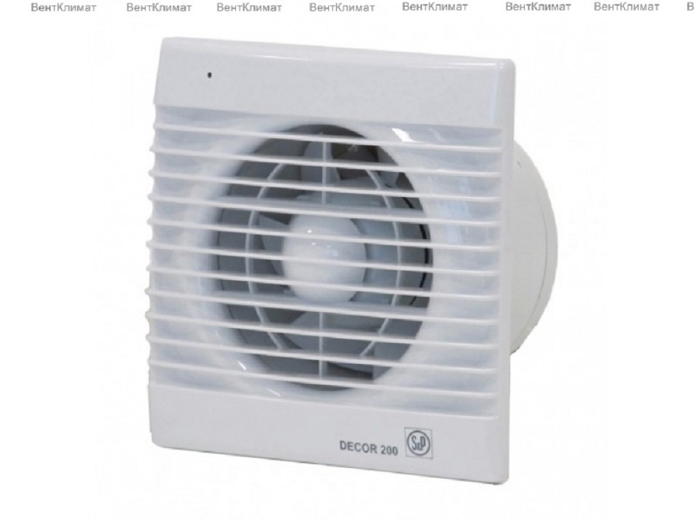 S&P Decor-100CD Επιτοίχιος Εξαεριστήρας Μπάνιου 100mm Λευκός | Skroutz.gr