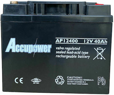 Accupower Μπαταρία Αυτοκινήτου Accupower API2400 με Χωρητικότητα 40Ah ...