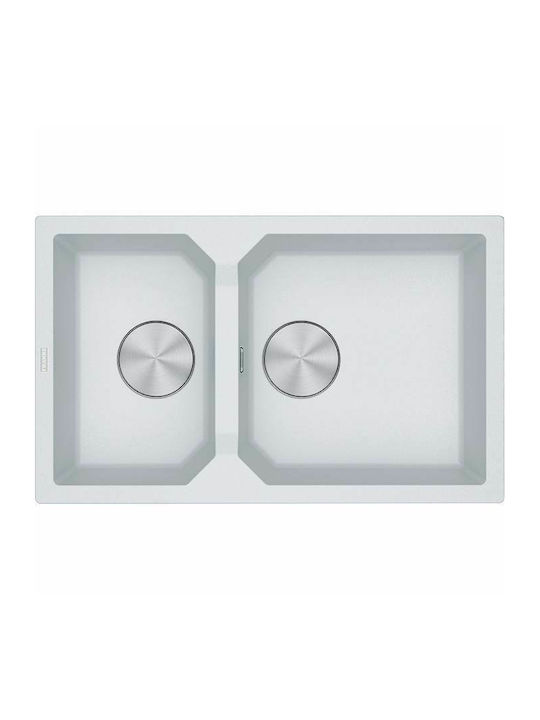 Franke FX FXG 620 Ένθετος Νεροχύτης 81.5x50cm Polar White | Skroutz.gr