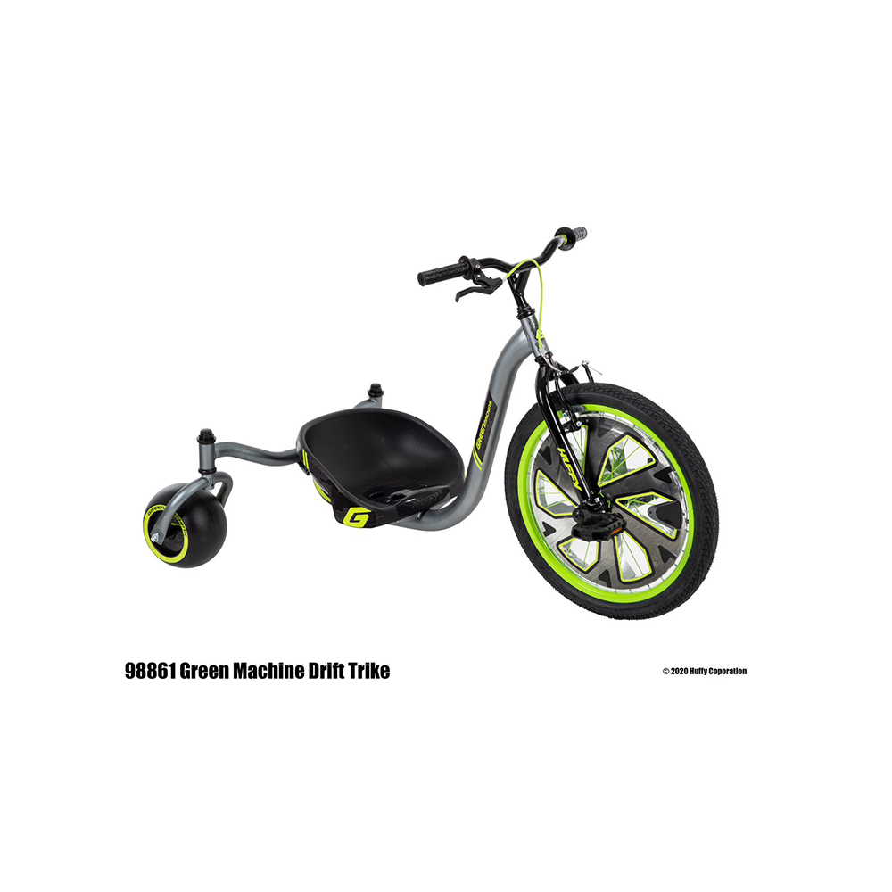 Huffy Green Machine 20" Παιδικό Ποδήλατo Πόλης Black Lime Bike Πράσινο ...
