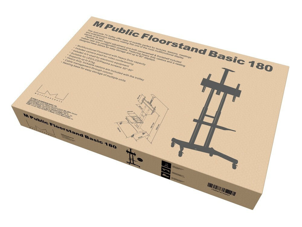 Multibrackets M Public Floorstand Basic 180 Δαπέδου έως 80" και 90kg | Skroutz.gr
