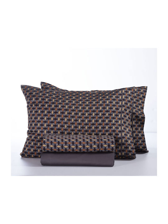 Nef-Nef Σετ Σεντόνια King Size 270x280εκ. Benjamin 031351 22 Grey ...