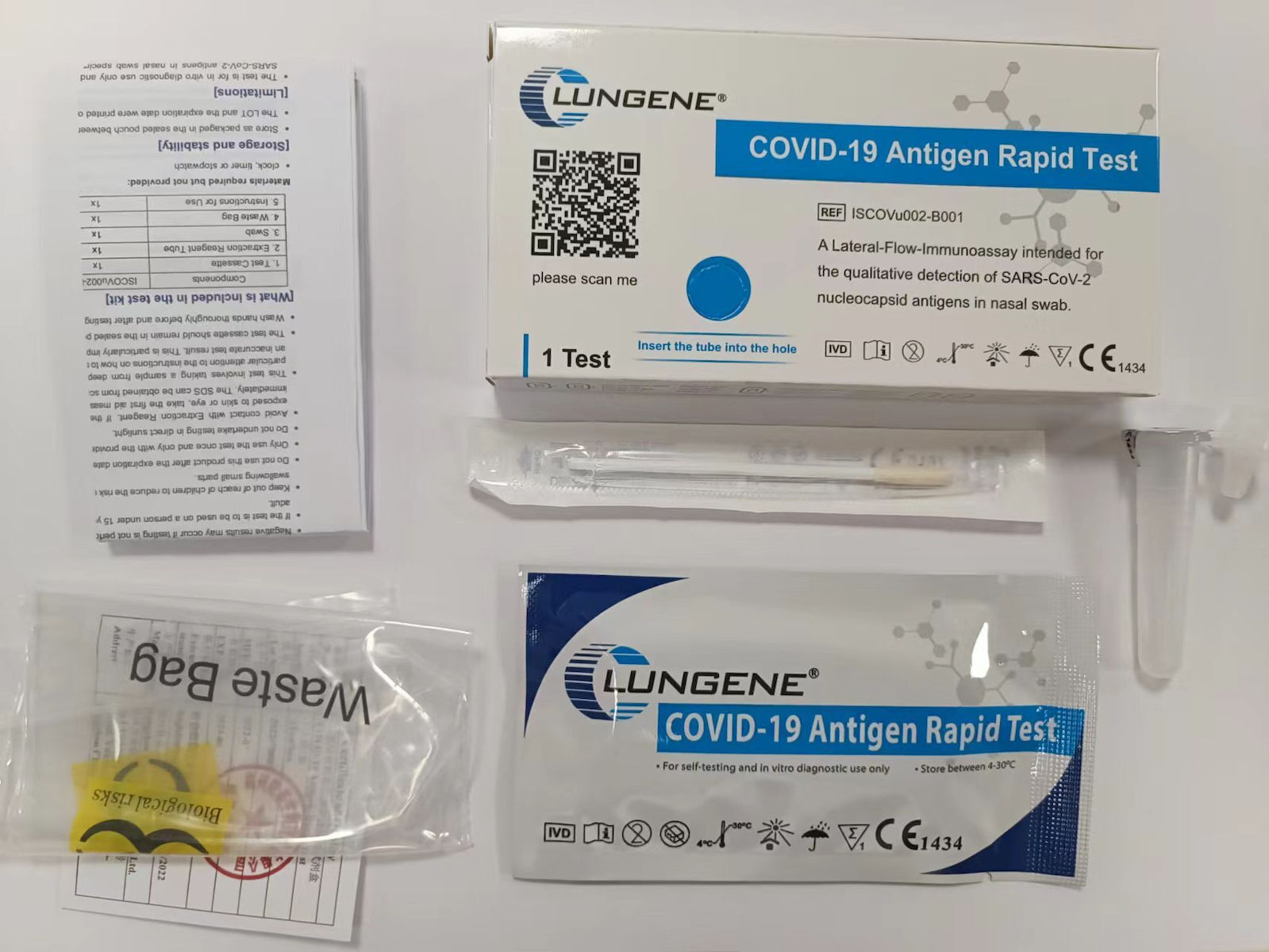 Clongene Lungene Covid-19 Antigen Rapid Test 1τμχ Διαγνωστικό Τεστ ...