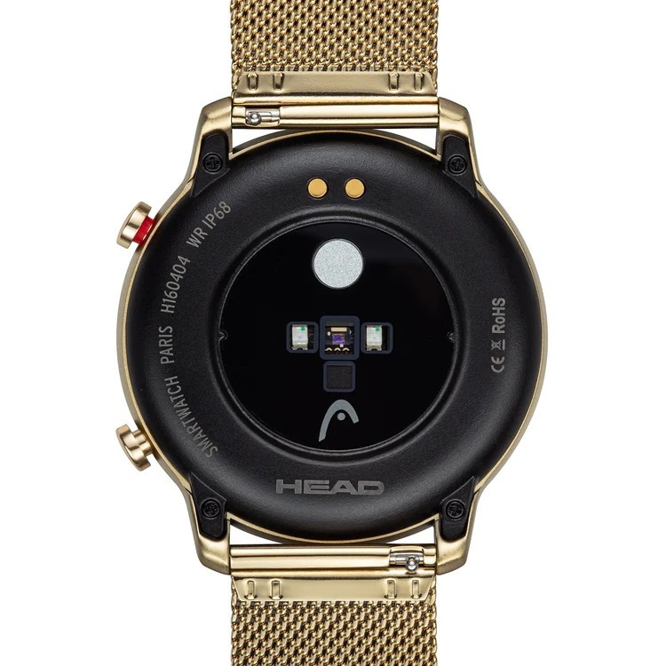 Head Paris 47mm Smartwatch με Παλμογράφο (Χρυσό) | Skroutz.gr