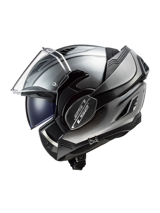 LS2 FF900 Valiant II Jeans Titanium Κράνος Μηχανής Modular 1700gr με ...