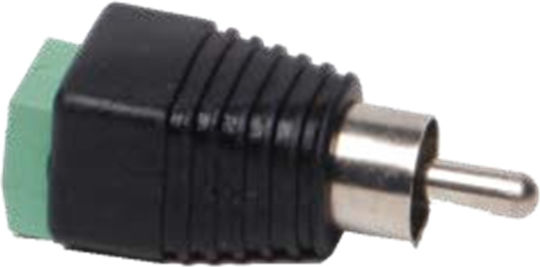 AA-011/RCA01M Βύσμα Σύνδεσης Συστημάτων CCTV RCA Αρσενικό σε Κλέμμα ...