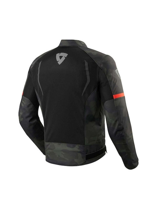 Rev'IT Torque Ανδρικό Μπουφάν Μηχανής 4 Εποχών Αδιάβροχο Black-Army ...