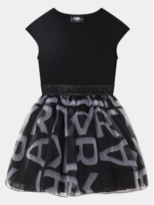 Karl Lagerfeld Παιδικό Φόρεμα Μαύρο | Skroutz.gr