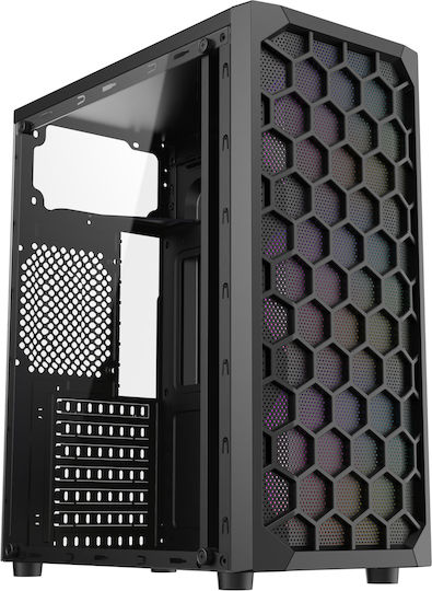 ProGaming BARREN Gaming Midi Tower Κουτί Υπολογιστή με Πλαϊνό Παράθυρο ...
