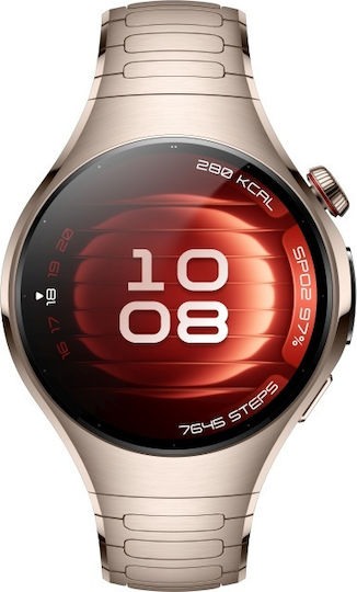 Huawei Watch 5 Stainless Steel 42mm Αδιάβροχο με eSIM και Παλμογράφο ...