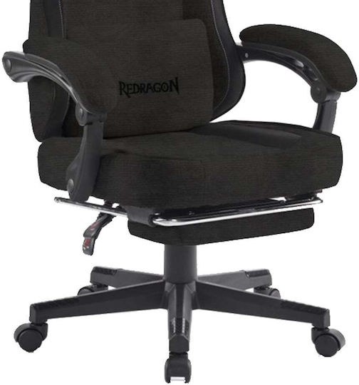 Redragon C223 Υφασμάτινη Καρέκλα Gaming με Υποπόδιο Μαύρη | Skroutz.gr