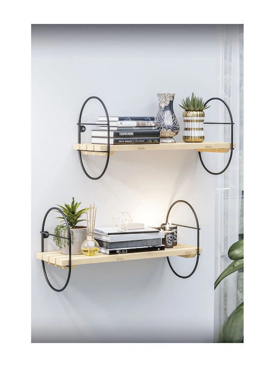 Raft Perete Negru 40x16x20cm | Skroutz Romania