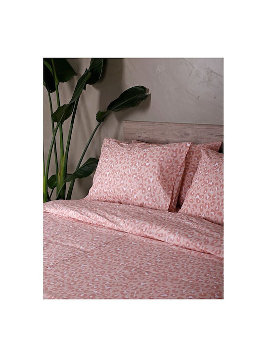 Sunshine Σετ Σεντόνια Διπλά 200x270εκ. 151-54-91 Ροζ 4τμχ | Skroutz Cyprus