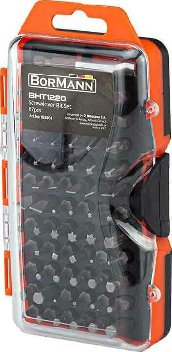 Bormann BHT1220 Set 66 Screwdriver Bits Cross / Torx / Allen / Star ...