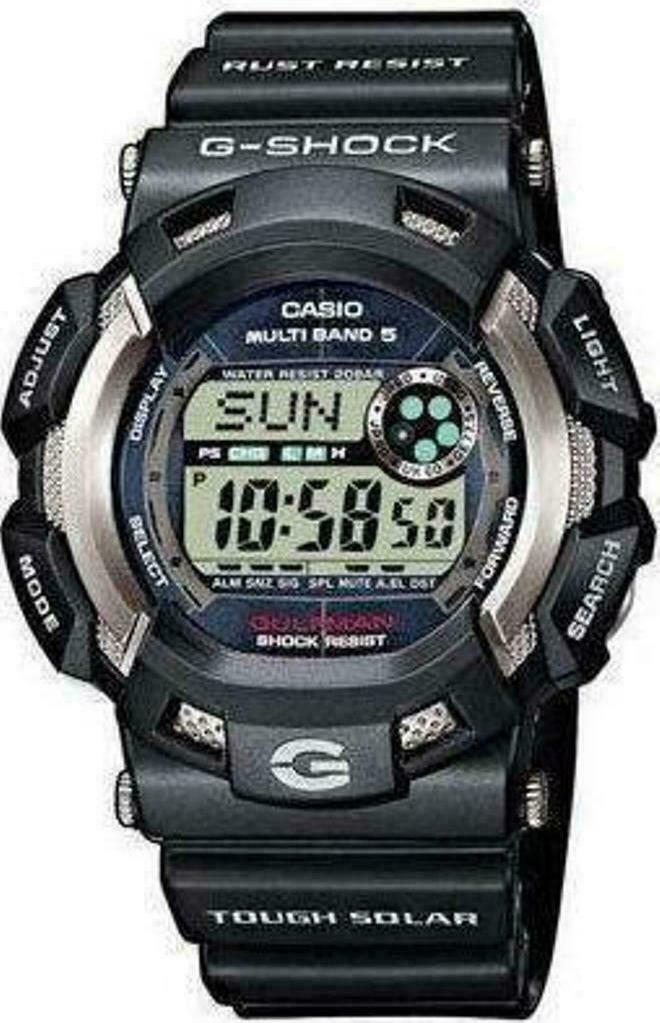 Casio G-Shock Ψηφιακό Ρολόι Χρονογράφος Solar με Καουτσούκ Λουράκι σε ...