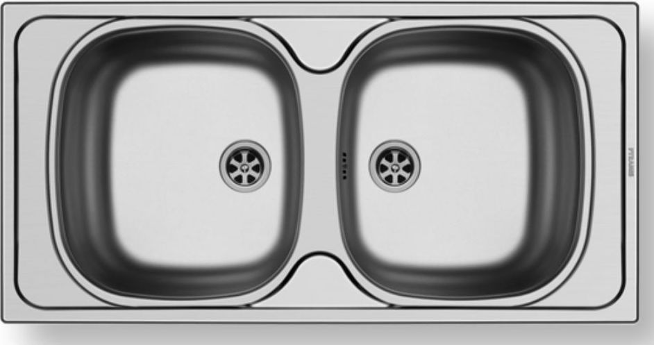 Pyramis Basic E33/33 Ένθετος Νεροχύτης Inox Σατινέ Μ86xΠ43.5cm Ασημί ...