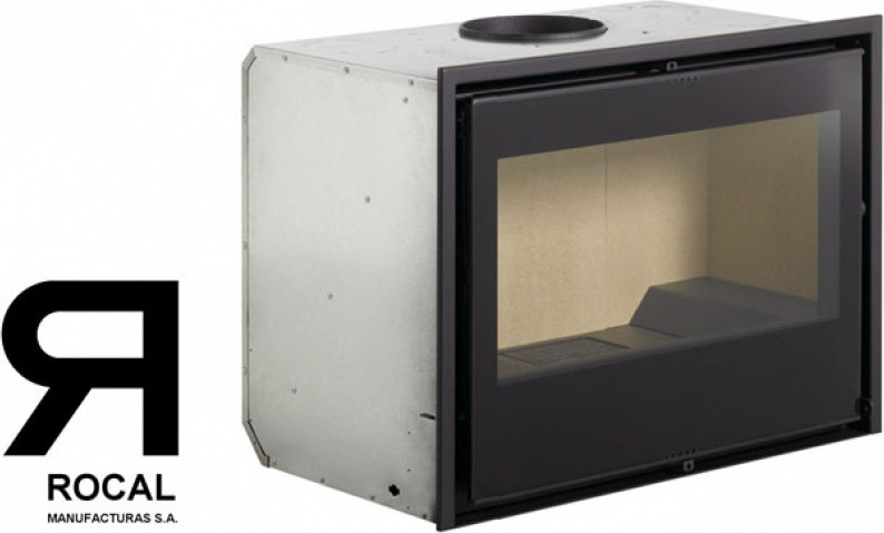 Rocal RCr 80 Graffity Ενεργειακό Τζάκι Κασέτα Ξύλου Αεραγωγών 9.6kW ...